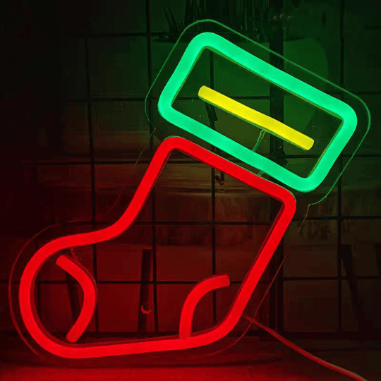 Collection Description: Christmas Series LED Neon Signs Illuminate the ...