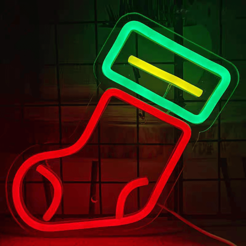 Collection Description: Christmas Series LED Neon Signs Illuminate the ...