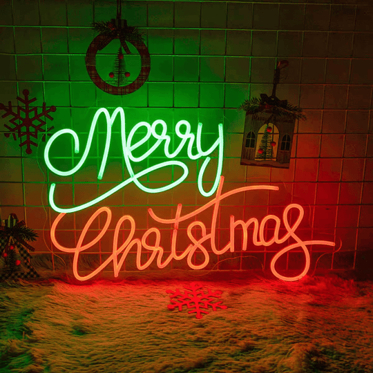 Collection Description: Christmas Series LED Neon Signs Illuminate the ...